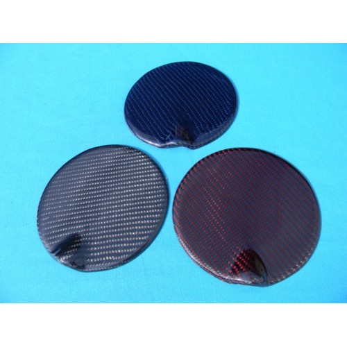 Glossy Carbon Fiber Gas Cap Cover Real Carbon Fiber Gas Door Cover ...